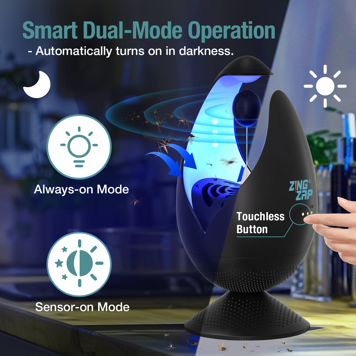 Intelligent Mosquito Lure & Capture Station – ZingZapUSA