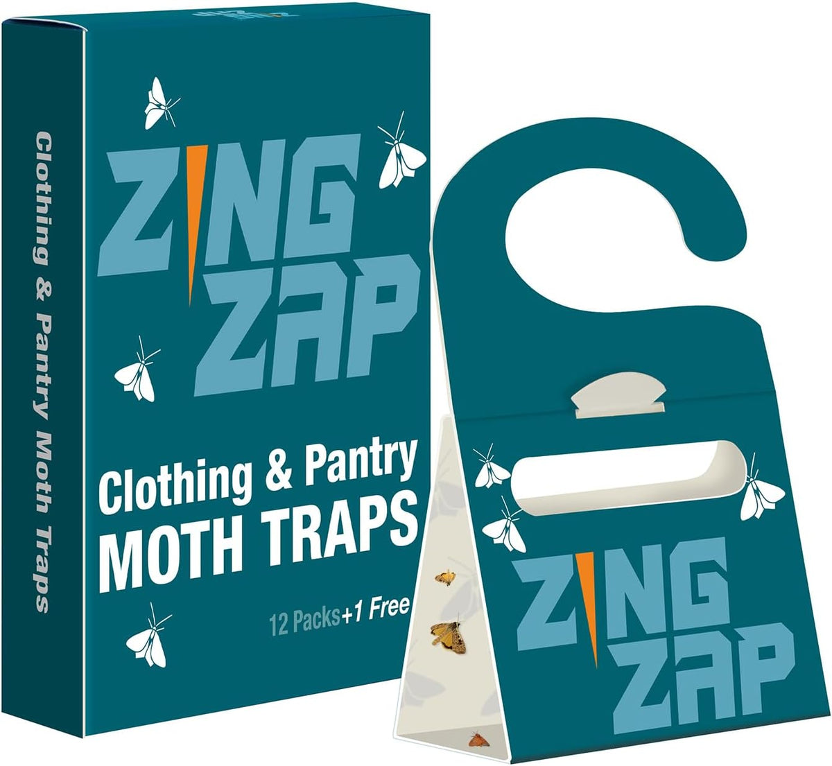 13-Pack Pheromone Moth Traps – Attracts and Traps Moths Naturally ...